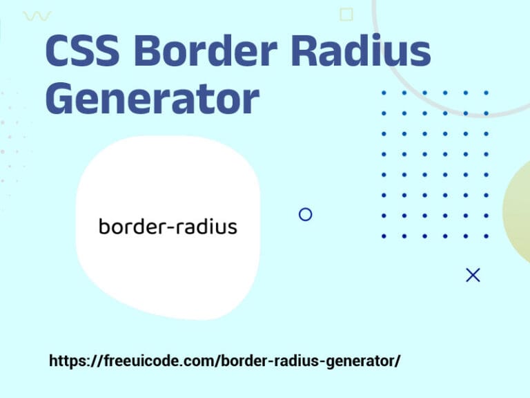Border Radius Generator - freeuicode.com